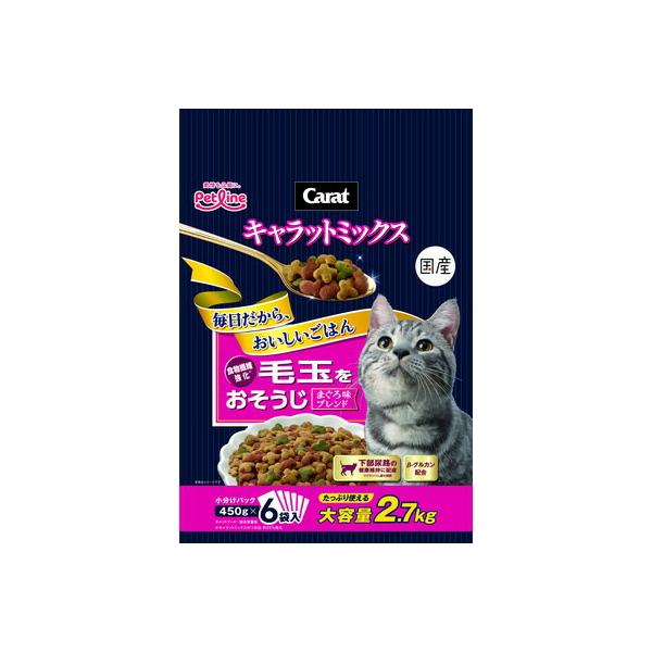 まぐろ味をベースに愛猫の大好きな味をミックス、βーグルカン・グルコサミン・ハーブを配合。食物繊維を配合して毛玉の形成を抑制。猫の下部尿路の健康維持に配慮してマグネシウムを調整。【お客様へ】本商品は、賞味期限3ヵ月以上の商品をお届けしております。