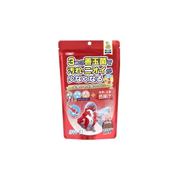 ■プロバイオティクス効果納豆菌、乳酸菌、酵母菌が、金魚の腸内で善玉菌を活性化させ、腸内細菌のバランスを整えます。■水の汚れを軽減善玉菌により消化吸収を助け、排泄物の分解力も向上し、水の汚れや嫌なニオイを軽減します。■色揚げ効果カロチノイド豊...