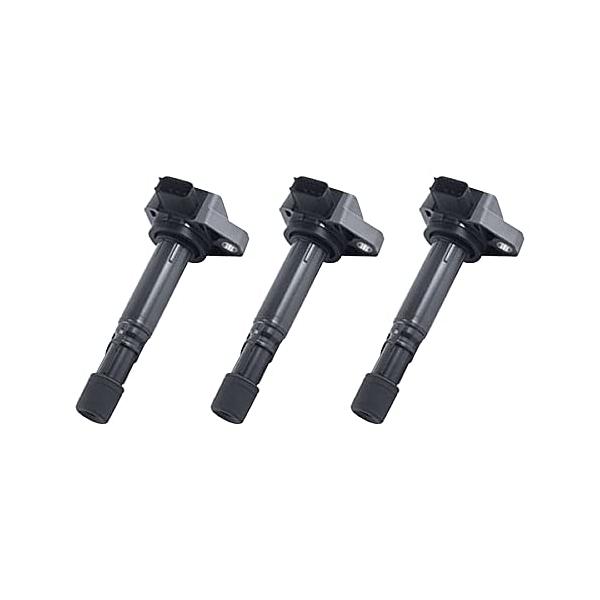 ◆HONDA イグニッションコイル 社外品 ga004-6-01007 3本セットです。カプラーの端子数は３ピンです。◆互換純正番号：30520-PFE-004/30520-PXH-004/30520-RGA-004/30520-PFB-0...