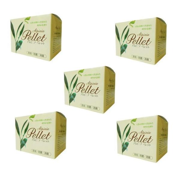 商　品　詳　細■商品名　：日本月桃 アルピニアペレット 5個セット■使用目的：繊維製品・皮革製品防虫剤■使用方法：透明の袋の角を切り取り、目的の場所においてください。■使用場所：洋服ダンス・押入れ・クローゼット・下駄箱など■原材料名：植物エ...