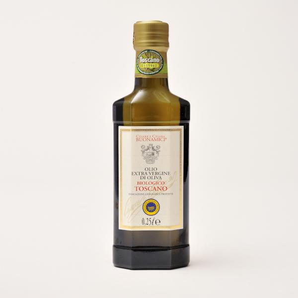 一年に一度だけ、早摘みしたオリーブを新鮮なうちに搾った「ボナミチ」のオリーブオイルです。2011年には、“GAMBERO ROSSO”（ワイン及びオリーブオイルの格付本）で“TRE FOGLIE”（3枚葉）の一番良いランクを受賞。イタリアを...
