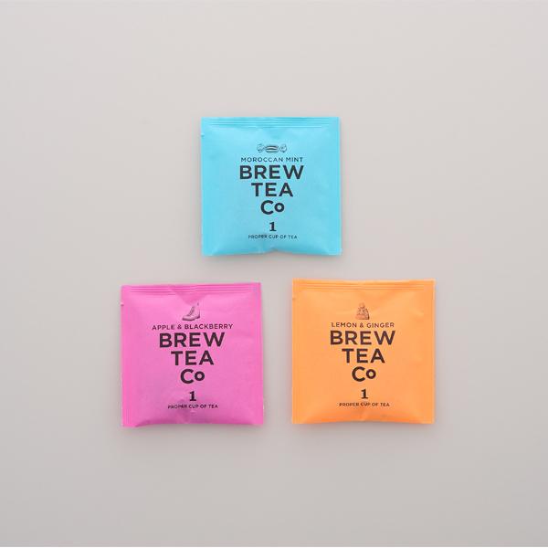 Brew Tea Co.の紅茶のセット。男女問わず贈りやすいデザイン。プチギフトに最適です。カラフルなだけじゃなく味もそれぞれ違って楽しめます。お配りギフトにも最適です。[素材]・モロッカンミント：ペパーミントリーフ、緑茶(ガンパウダー)・...