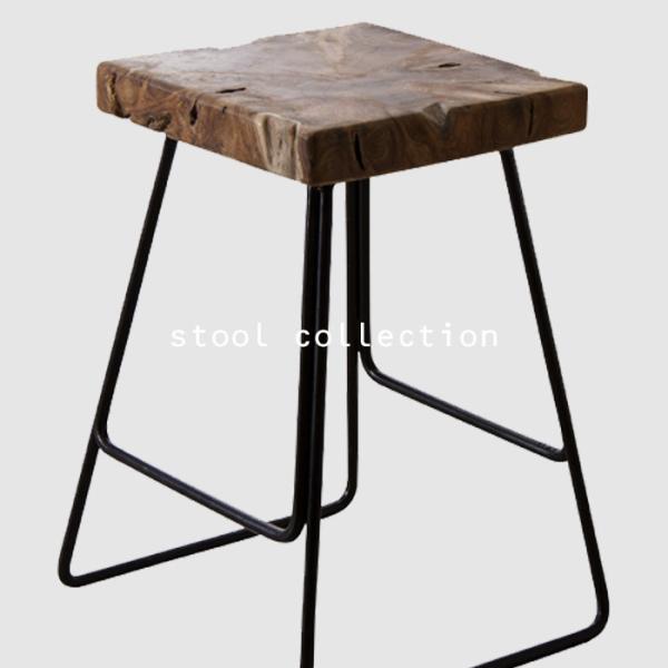 ×メール便不可！※詳細をPCサイトよりご購入前にご確認下さいませ。天然木無垢材の味わいを活かしたスクエア型スツール。厚みのあるウッド座面とスチール脚のコントラストが美しく、カフェ風や北欧風の空間にも自然と溶け込みます。座面サイズは約W30×...