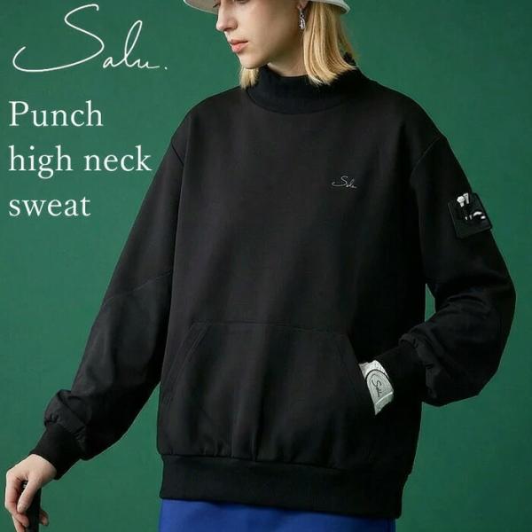 ×メール便不可！※詳細をPCサイトよりご購入前にご確認下さいませ。ポンチ素材の上品な質感に異素材スリーブを組み合わせたゴルフウェアトップスで、程よく立ち上がるネックラインとゆったりした形状のシルエットが体型カバーを叶えつつすっきりした丈感で...