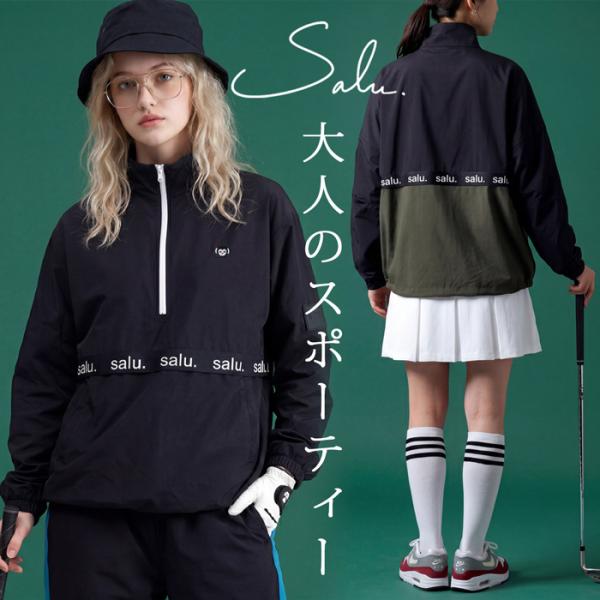 ◎メール便可！※詳細をPCサイトよりご購入前にご確認下さいませ。ストレッチ性のある軽量素材を使用したレディースゴルフ対応のハーフジップトップスで、動きやすく快適な着用感を実現したゴルフウェアです。刺繍ロゴと身頃のロゴテープがアクセントになり...