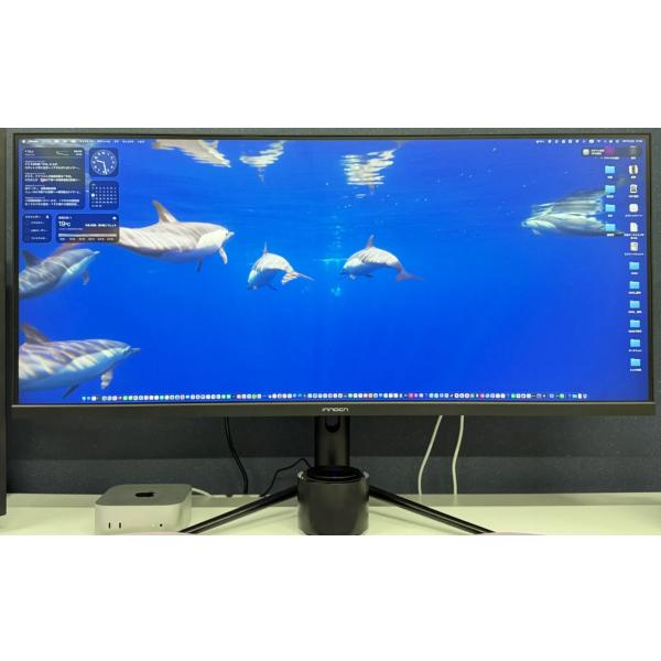 WR40 PRO WQHD(3440x1440) HDR600@144hzゲーミングモニター HDMI Display Port USB-C 高さ調整 スピーカー内蔵 VESA (40インチ HDR600)極美品　迫力ある４０インチ　本体電...