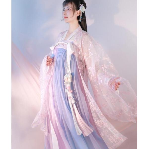 　  商品詳細 内容： A：羽織＋ブラウス＋ワンピース B：羽織＋ブラウス＋キャミソール+スカート サイズ： Sバスト80-90　身長150-160cm　40-50Kg Mバスト80-90　身長155-165cm　50-60Kg Lバスト9...