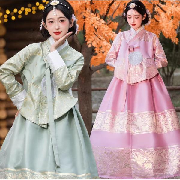 商品詳細  韓服ドレス　チマチョゴリ　韓国民族ダンス衣装 内容   衣装：ブラウス+キャミワンピース（7080円） 衣装＋パニエ（7680円） 出品写真はパニエ入っております。 サイズ   S：バスト86　着丈48　ワンピース丈133 M：...