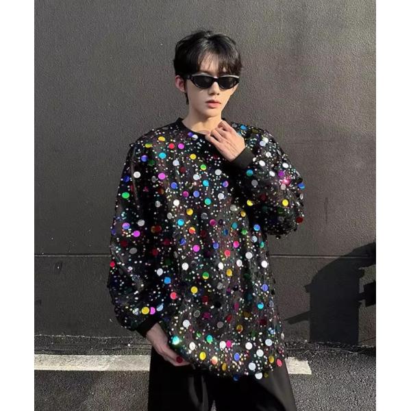 ITEM INFORMATION  【商品詳細】 商品内容：Tシャツ クリスマスパーティー、カラオケ、マジック、司会などステージ衣装としてご愛用頂いている定番のスタイル♪  ■サイズ  M　バスト106　着丈66　袖丈64　肩幅45 L　バ...