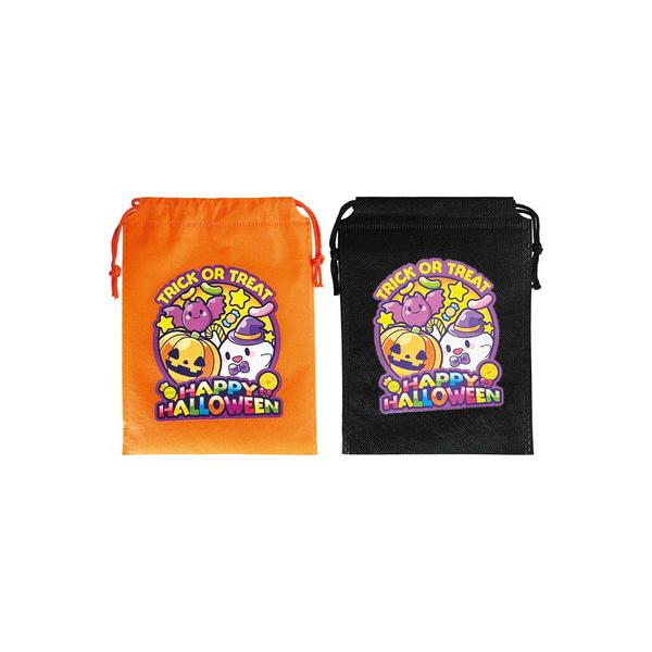 みんな大好き！小槌の巾着袋ハロウィンです。サイズ（約）：15×20cm　2種アソート※返品(返金・交換)対象外商品