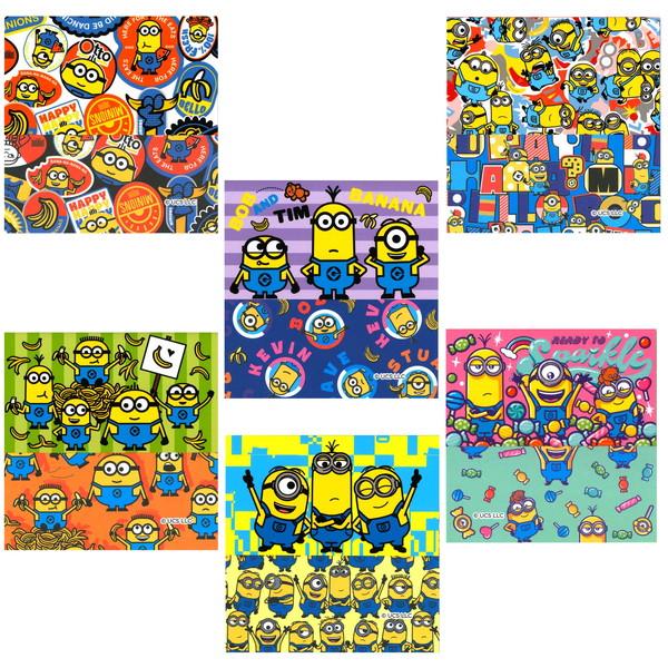 ミニオンズのかわいいおりがみで遊ぼう♪切ったり、貼ったり使い方いろいろ！ミニオンズおりがみです。サイズ（約）：H14.3cm×W14.3cm　6種アソート※返品(返金・交換)対象外商品