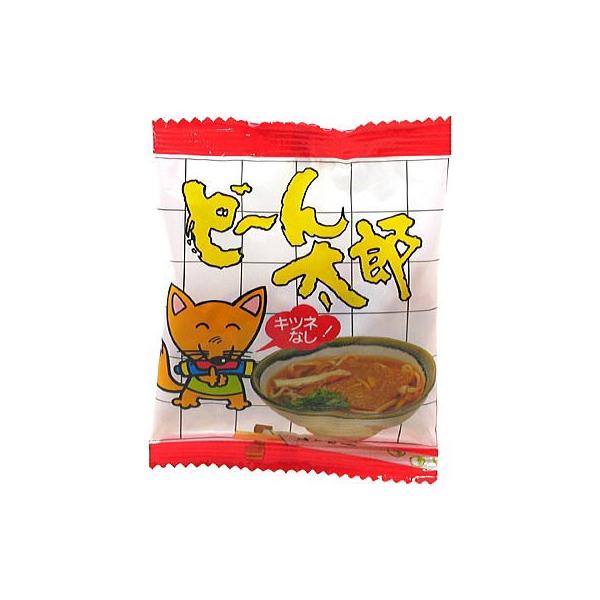 キツネうどん味のスナック。ちょっと太めの麺は食べ応えあります！お湯を入れてもおいしいです。