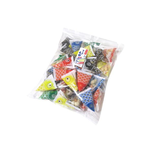 こいのぼりのテトラパッケージが可愛い♪こどもの日の配布にぴったりなあられです。目安個数50個