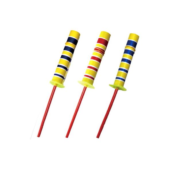 振るとびよーんと伸びる「ぺーパーローリング太巻袋入り」です。サイズ（約）：H20×直径1.8cm　4色アソート※返品(返金・交換)対象外商品