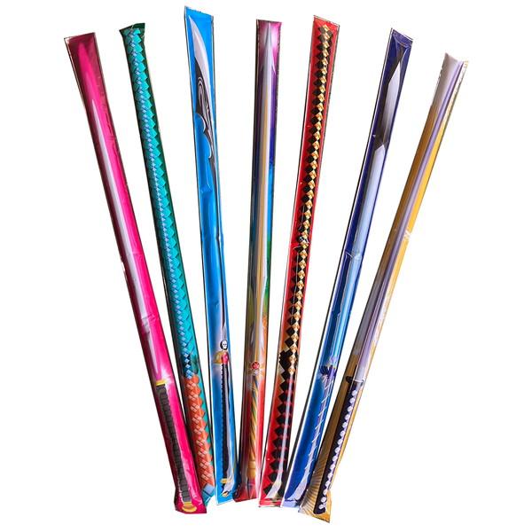 デザインいろいろ♪バルーンオールスターソードです。サイズ（約）：Φ45mm×950mm　7種アソート※返品(返金・交換)対象外商品