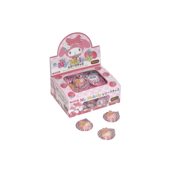 おいしさいろいろ！丹生堂本舗マイメロディーレリーフチョコ（イチゴ味）おみくじ付です。