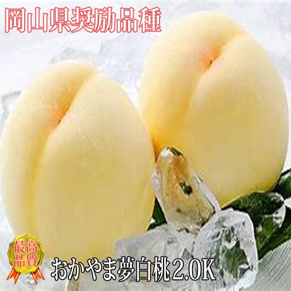 ◇商品名おかやま夢白桃◇産地岡山産◇内容量約2K6〜8玉入り☆発送時期☆8月上旬頃よりご注文順に順次発送予定※天候により発送時期が前後する場合が御座います。