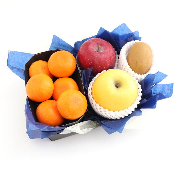 ●内容　キウイフルーツ 1個 1個あたり　150g前後 ／みかん 6個 1個あたり　60g前後 ／りんご 1個 1個あたり　200g前後 ／黄りんご 1個 1個あたり　200g前後●産地　キウイフルーツ ニュージーランド・福岡県他　／みかん...