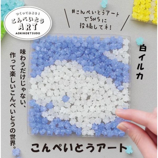ぬり絵感覚で楽しめる！食べられるアート体験×夏休みの自由研究・自主学習キット！カラフルな金平糖をお箸で置くだけで海の生き物が描ける「こんぺいとうアート」に、夏休み限定の水族館シリーズ（白イルカ）が登場！【宿題に使える参考例】■めあて（目標）...