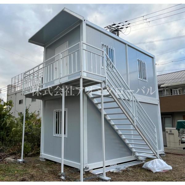 ◆欲しい空間を、もっと安く、もっと早く。・メーカー：青海プレハブ・サイズ(mm):W3000×D5950×H2800mm　2階建・原材料：鉄骨造/スチールパネル/断熱材入り/アスベスト不使用・カラー： ブラック / ホワイト / etc.....