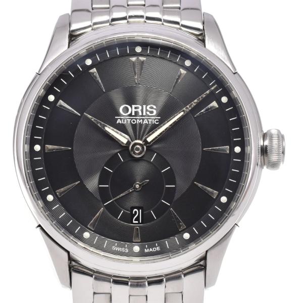 ■商品情報対象：メンズ素材：SS × SS文字盤色：ブラックムーブメント：自動巻きRef.No：7582シリアル：30-03***機能・特徴：デイト、スモールセコンド 付属品：なし(本体のみ)ケースサイズ(ｗ)：約 40mmケースカラー：シ...