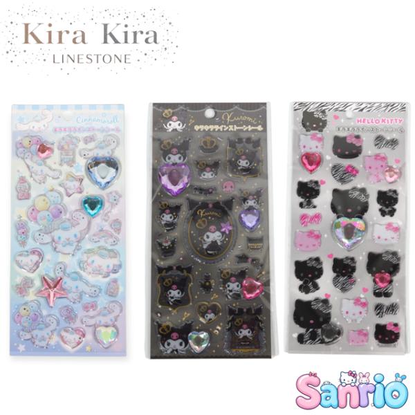 空前の大ブームのシールが多数入荷しました！サンリオキャラクターズキラキララインストーンシールクロミ（4930972613600）箔押しがとてもきれいなデザイン。ハローキティゼブラ（4930972613587）ラインストーンが5個ついて存在感...