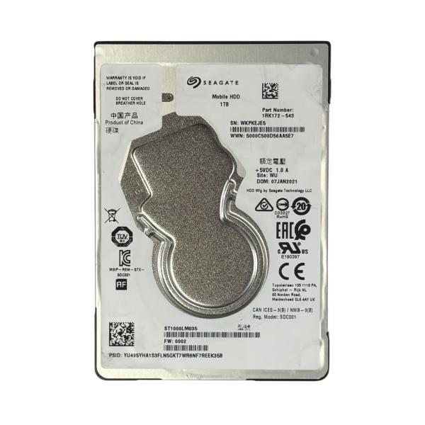 ■メーカー：SEAGATE■型番：ST1000LM035■シリアルナンバー：WKPKEJE5■状態：中古■容量：1TB■サイズ：2.5インチ(7mm)■回転数：5400rpm■キャッシュ：128MB■インターフェース：Serial ATA6...
