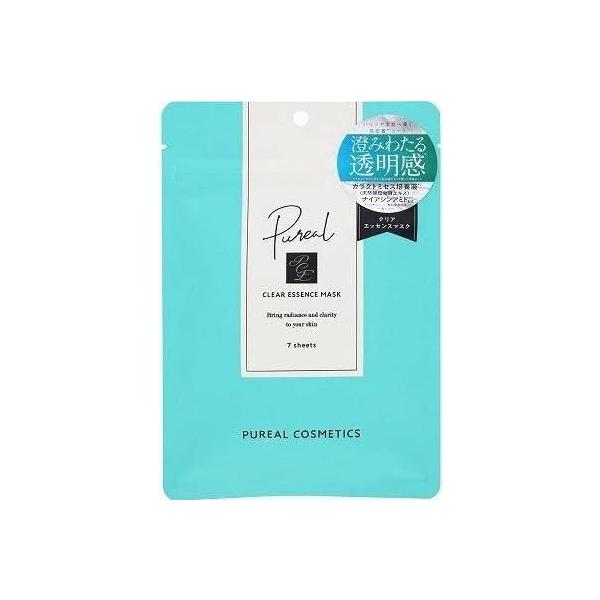ピュレア クリアエッセンスマスク シートマスク フェイスパック マルマンH＆B 7枚透き通るような輝きハリツヤ素肌へ導くシートマスクです。ガラクトミセス培養液(天然酵母発酵エキス)とナイアシンアミドの美容成分が肌のキメや水分バランスを整え、...