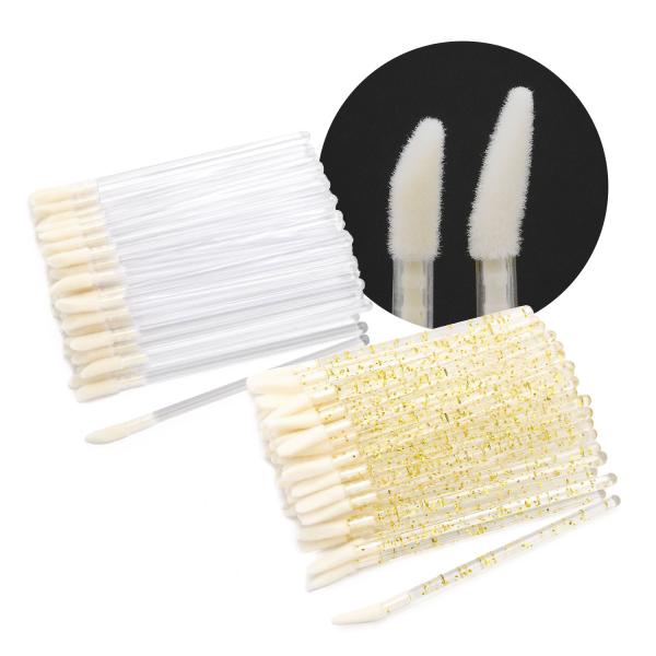 【内容量】マイクロリップブラシ約50本入り/袋取り替え用ヘットチップ200個入/袋【材質】 PP、ナイロン(毛羽)【用途】細かい作業のリップ、アイメイク、まつげの美容液塗布、マツエクの部分オフ、まつげパーマ液の塗布、ネイルダスト除去。【特徴...