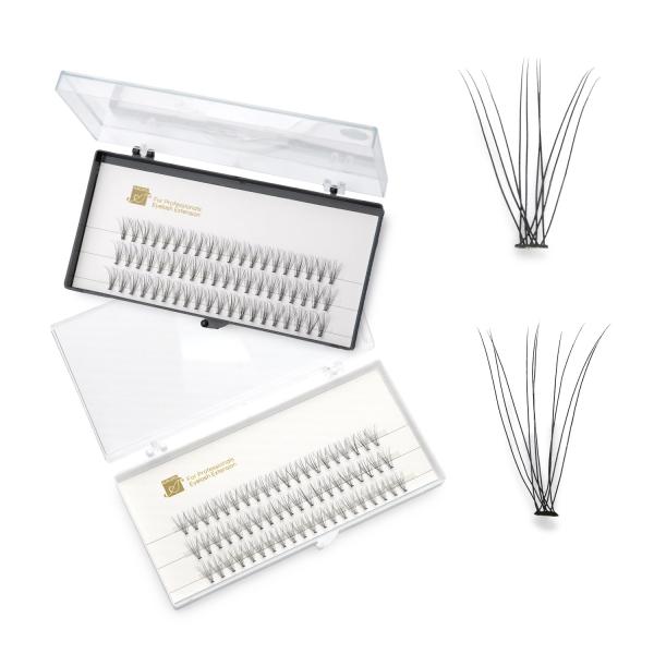 【内容量】 60束【特徴】・毛先：特殊研磨技術で磨き上げた、ナチュラルで尖った毛先・しなやかさ：カールがしなやかなで美しい・根本：薄いのにしっかり一本一本が束に固定されていて外れにくい。・着々つけられる最大のポイント：薄く平らな根元はつけま...