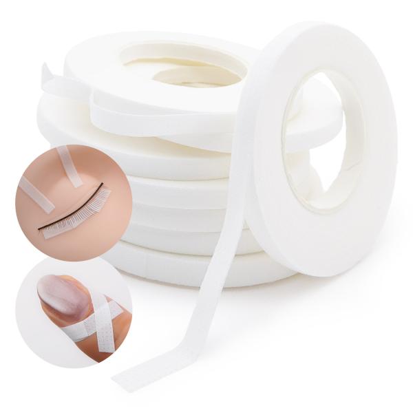 【内容量】8巻入り【仕様】サイズ：幅約4mm、長さ約9mサイズは手作業で測って入るため、多少誤差がございます。 【特徴】・まつげエクステ、まつげパーマの際にまぶたや下まつげの固定に使います。・ネイルアートの際に補助道具として、ケアの際にスキ...