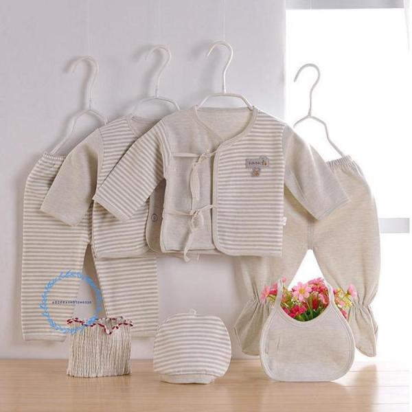 ■ 品名：新生児洋服セット■ 素材：綿■ カラー：全4色■ サイズ：適応年齢(1-3歳)■ セット内容：7点セット■ 季節：オールシーズン■ 適応年齢：1-3歳新生児肌着セット　敏感肌 オーガニック コットン ベビー服 ギフト ベビー用品 ...