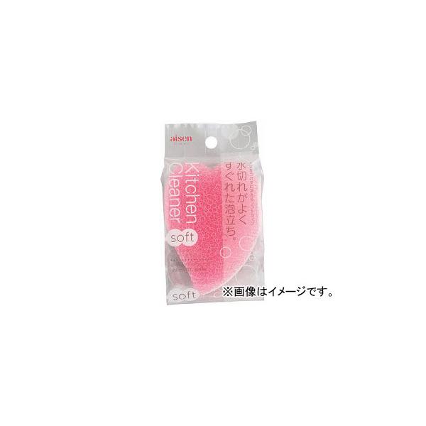 キッチンクリーナーソフト ピンク アイセン KF111-P 7643799 KF111P aisen 1453363010 清掃用品 オフィス住設用品 たわし・スポンジ 4901105127646