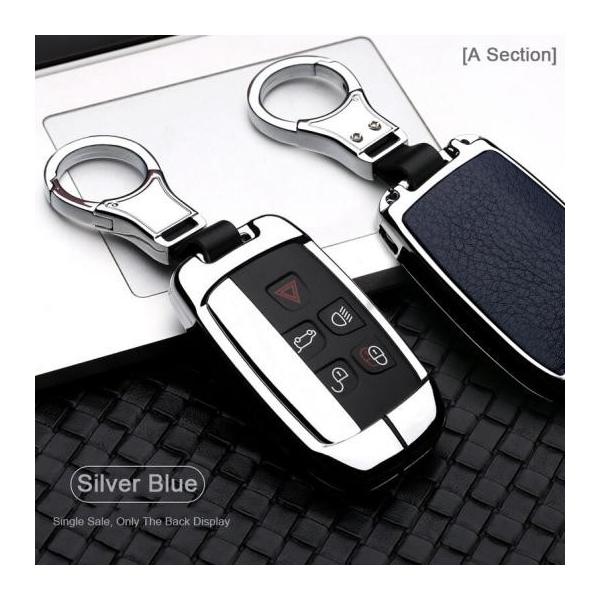 スーパーグレート クール キーケース カバー 5ボタン 適用: ランド ローバー 4イヴォーク/ディスカバリー 2 3/ヴォーグ/X8/XFR/LR4/ジャガー XK XKR/Fペース S-TYPE【バリエーション】タイプ001:Optio...
