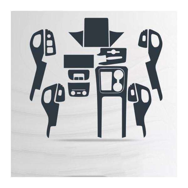 automobile motorcar オートモービル モーターカー カー 車 自動車 車両【バリエーション】タイプ002:フル セット 19個 TPU インテリア セントラル コントロール 保護 フィルム 適用: NIO ES8 2019...