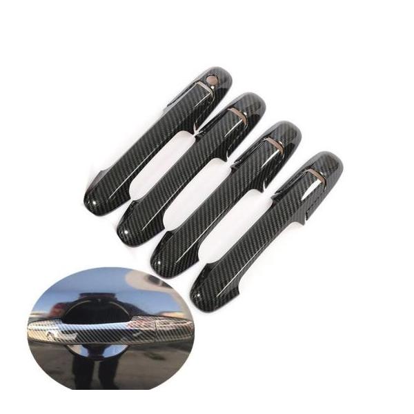 automobile motorcar オートモービル モーターカー カー 車 自動車 車両 CARBONカラー: カーボン カーボンファイバー ブラック サイド ドア ハンドル インテリア カバー トリム 適用: BYD F6 2008-...