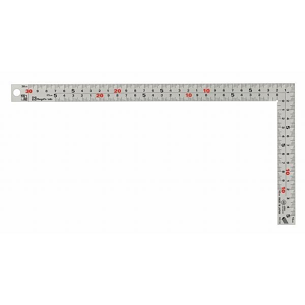 シルバー曲尺 銀龍 新潟精機 定規 はかり 測定器具 物差し ものさし 曲尺 指矩 さしがね 30センチ NIIGATASEIKI 4975846661646