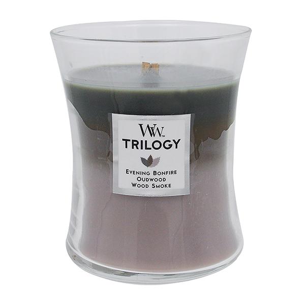 トリロジーキャンドル WoodWick/ウッドウィック WW カメヤマキャンドルハウス ジャーキャンドル トリロジージャーM トリロジー ジャーM Trilogy フレグランスキャンドル CANDLE 香り 癒し フレグランス ワックス ろ...