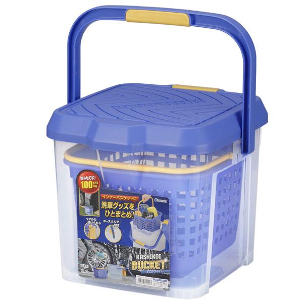 かしこいバケツ イノマタ化学 3216 CLBL inomata いのまたかがく バケツ ばけつ バスケット バケット bucket 桶 おけ タライ たらい ポリバケツ カゴ 入れ物 容器 掃除用バケツ 清掃用バケツ 洗車バケツ 窓拭き ...