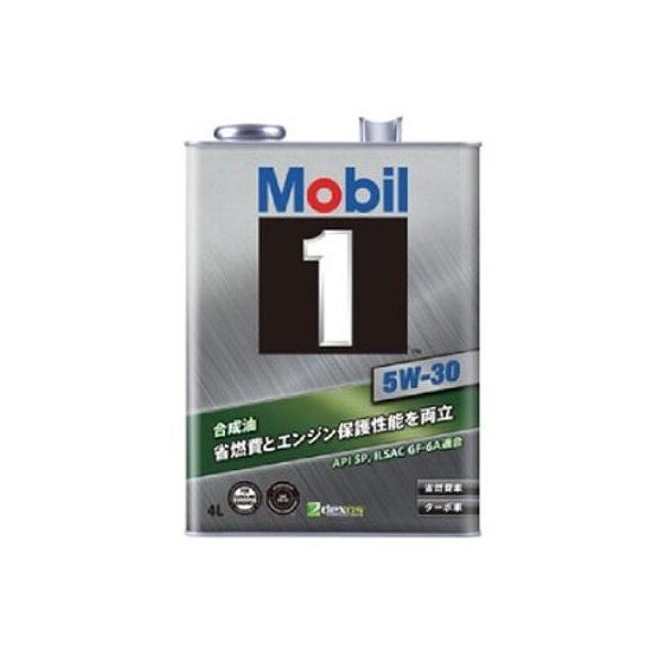 ガソリンエンジンオイル モービル(Mobil) EM4146963 トヨタモビリティパーツ ENGINE OIL 潤滑油 油膜形成剤 ガソリン ガソリン車 ガソリンエンジン車 摩耗 防止 軽減 低減 清浄 4リットル 4L缶 5W30 TA...