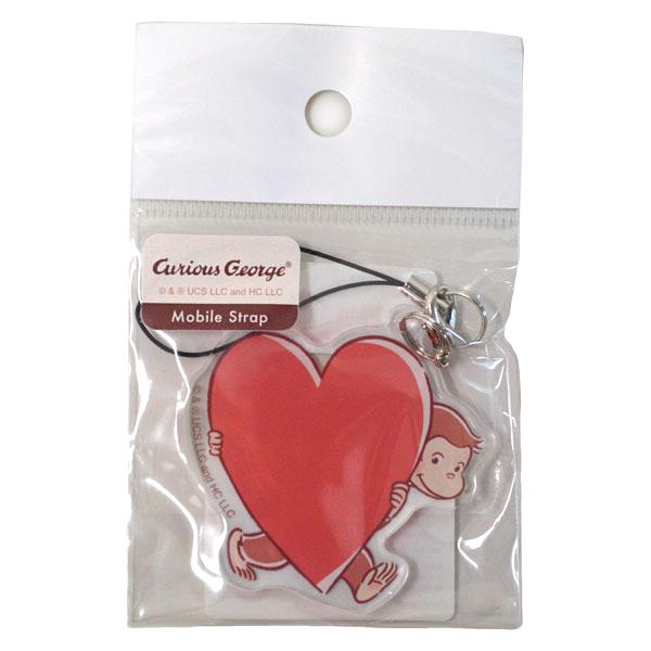 おさるのジョージ モバイルアクリルストラップ グルマンディーズ(Gourmandise) ストラップ チャーム キーホルダー スマホ スマフォ スマートフォン 携帯 アクセサリー モバイルアクセサリー アクリル キャラクター ジョージ 日用...