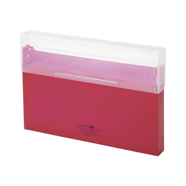 コングレスケース リヒトラブ(Lihit lab.) A-5024-3 24878 ファイル ファイルケース ケース バッグ キャリングケース レッド RED A4判 オフィス用品 事務用品 OA用品 文具 文房具 4903419816445