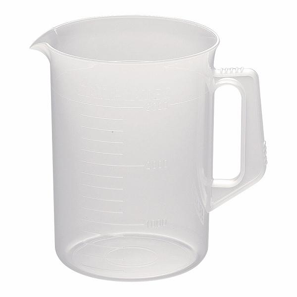 ポリプロピレン手付ビーカー サンプラテック(SANPLATEC) 01032 BBC05032 ビーカー 計量カップ メジャーカップ メジャリングカップ 水マス 計量 プラスチック 実験 3000ml 3000ミリリットル 3L 3リットル...