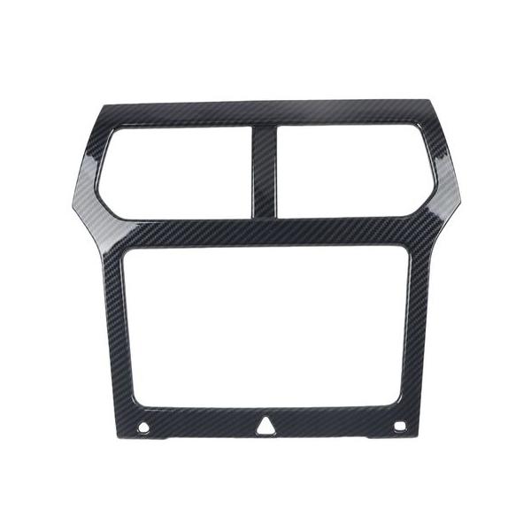 フォード FORD EXPLORER 適用: フォード/FORD エクスプローラー 2011 2012 2013 2014 2015 カーボン ブラック インテリア コンソール ナビゲーション カバー フレーム トリム ABS 1ピース