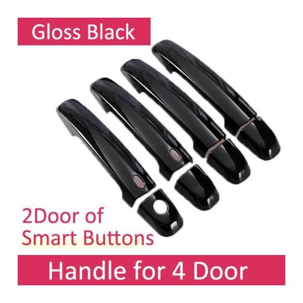 SUZUKI GRAND ピアノブラックバリエーション: タイプ001:メタリック ブラック 4ピース 適用: スズキ グランド ビターラ エスクード ノマド 2006-2014 光沢ブラック カーボン クローム ドア ハンドル カバー ト...