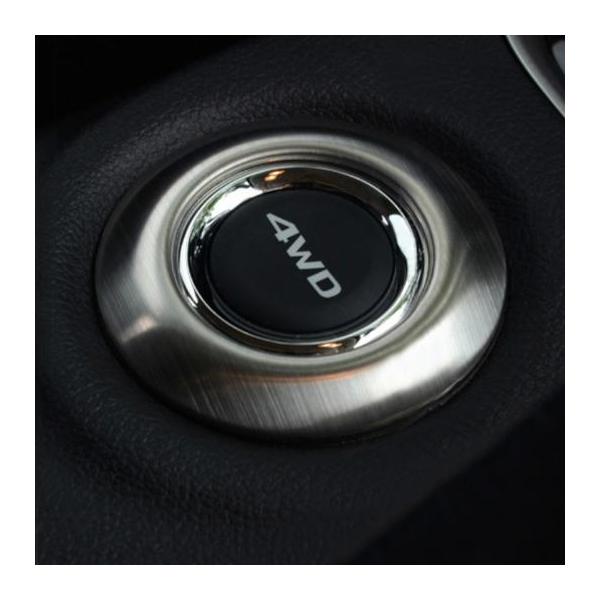 automobile motorcar オートモービル モーターカー カー 車 自動車 車両 BUTTEN 三菱 MITSUBISHI 三菱自動車 ミツビシ OUTLANDER ステンレス 4WD ボタン 装飾 カバー トリム 適用: 三菱...