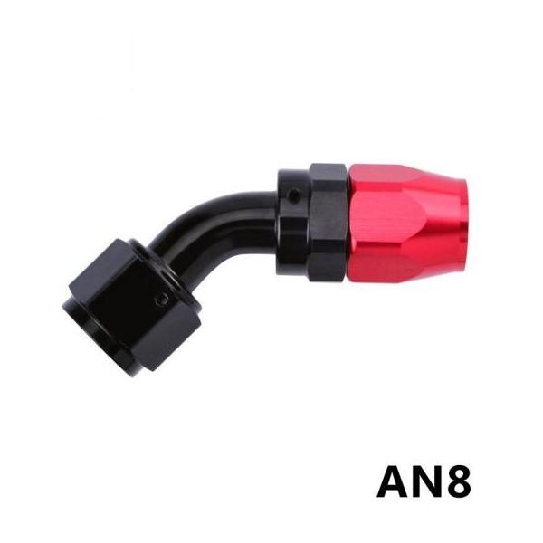 automobile motorcar オートモービル モーターカー カー 車 自動車 車両 AN8 アルミニウム 45 度 スイベル オイル フューエル フィッティング アダプタ AN 8 リユーザブル ホース エンド オイル クーラー ...