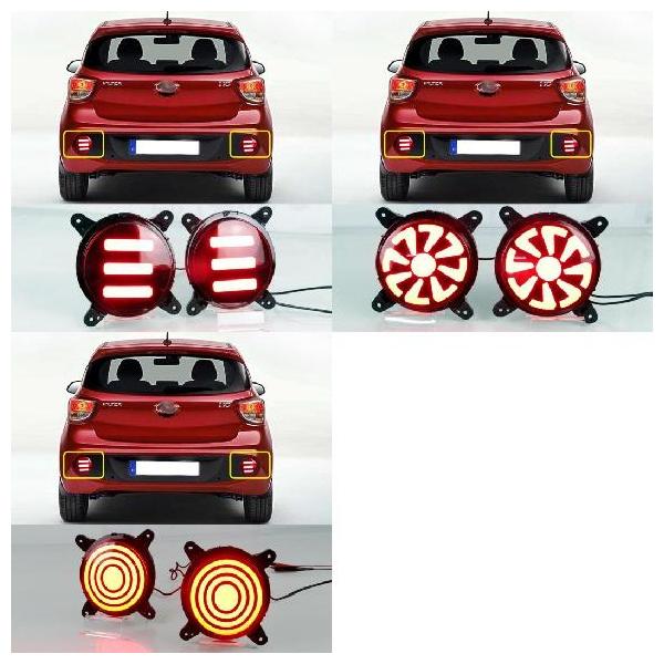 GRAND【バリエーション】タイプ001:モデル Aタイプ002:モデル Bタイプ003:モデル C 2ピース LED リア バンパー リフレクター ライト 適用: HYUNDA グランド I10 2017 2018 LED ドライビング ...