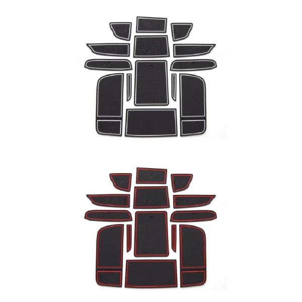 automobile motorcar オートモービル モーターカー カー 車 自動車 車両 白 WHITE 赤 REDカラー: ホワイト レッド 14ピース 適用: MG IMAX8 2021 ドア スロット パッド ストレージ マット ...