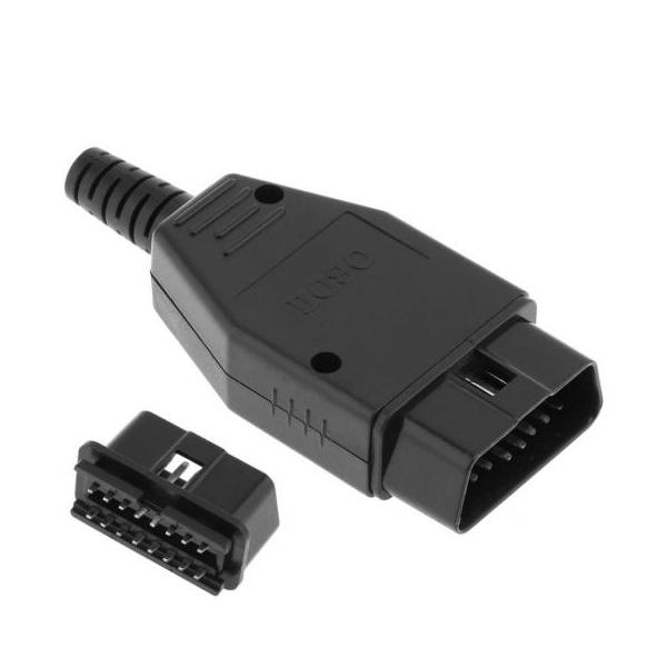 automobile motorcar オートモービル モーターカー カー 車 自動車 車両 OBD-II DIY ブラック 16PIN オス エクステンション オープン ケーブル 診断 インターフェース コネクタ プラグ SR シェル ス...